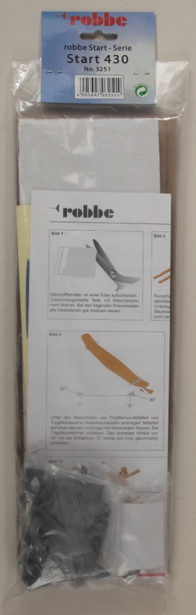 Robbe 3251 Wurfgleiter Start 430 mm Spannweite aus Balsaholz, 12,95