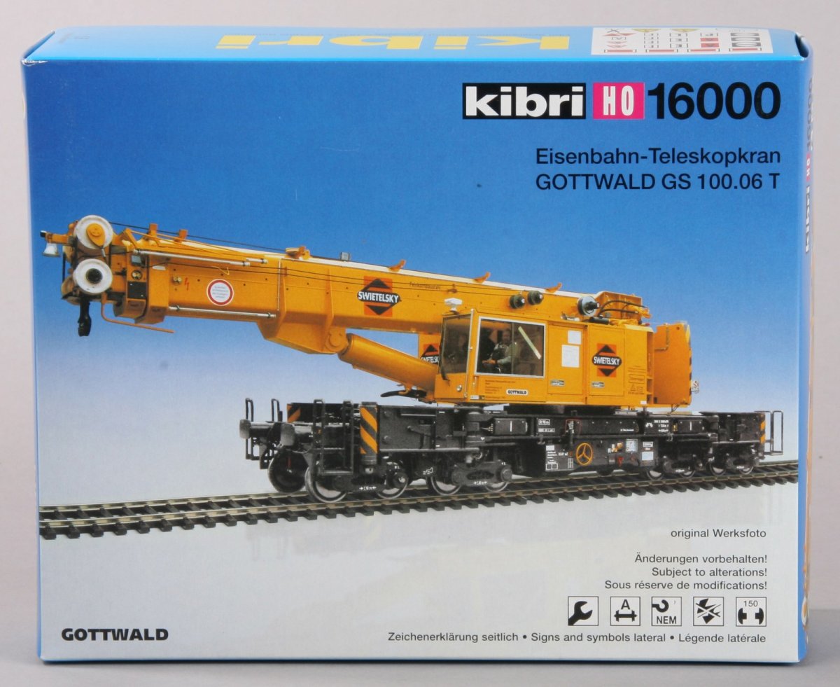 Kibri 16000 H0 Teleskopkran GOTTWALD GS 100.06 T, 88,50