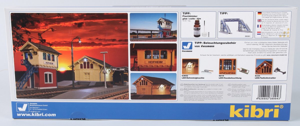 Kibri 38994 H0 Set Rund um den Bahnhof, 60,00
