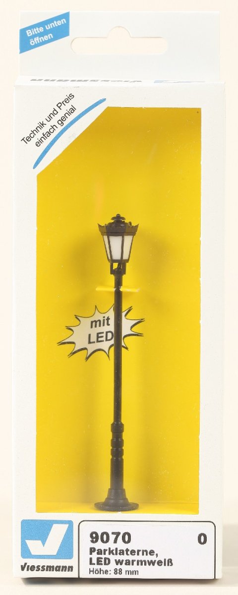 Viessmann 9070 0 Parklaterne, LED warmweiß, 35,50