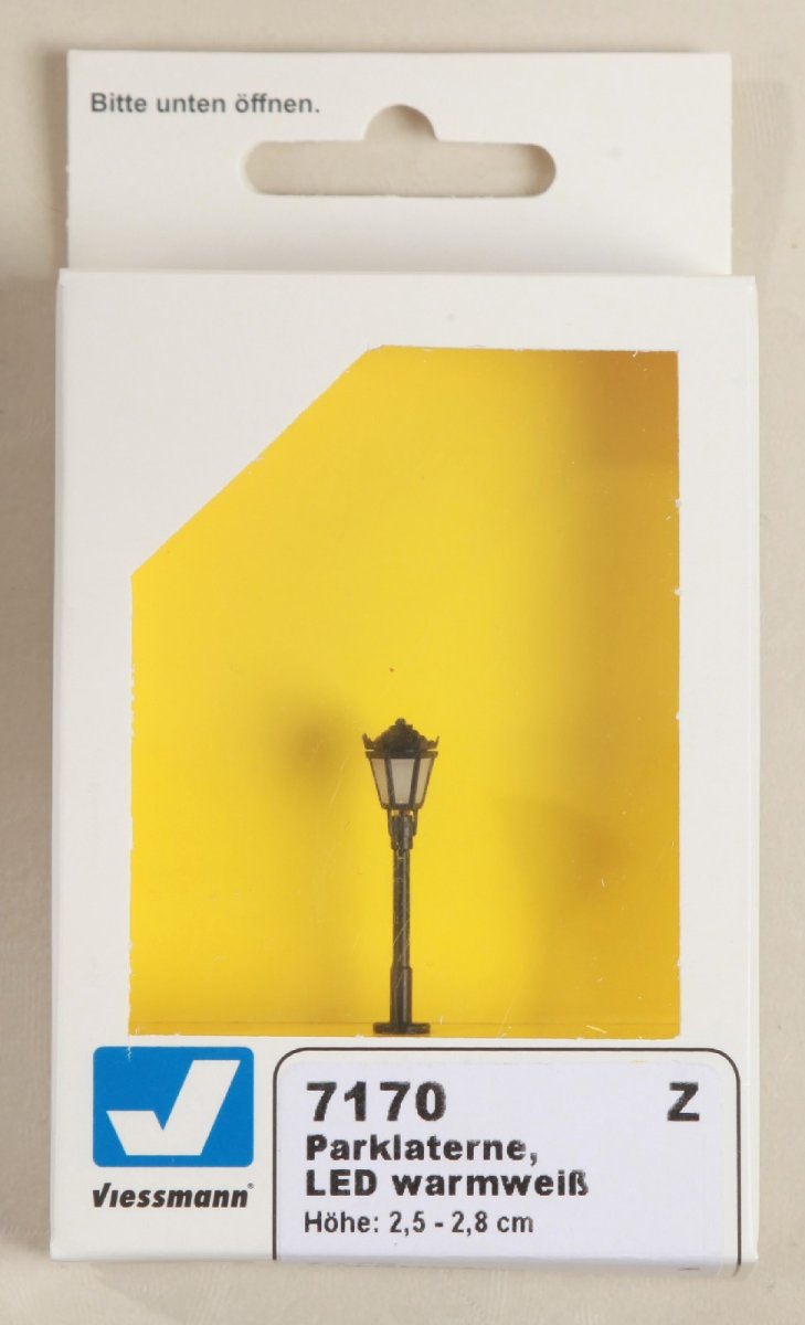 Viessmann 7170 Z Parklaterne, LED warmweiß, 15,50