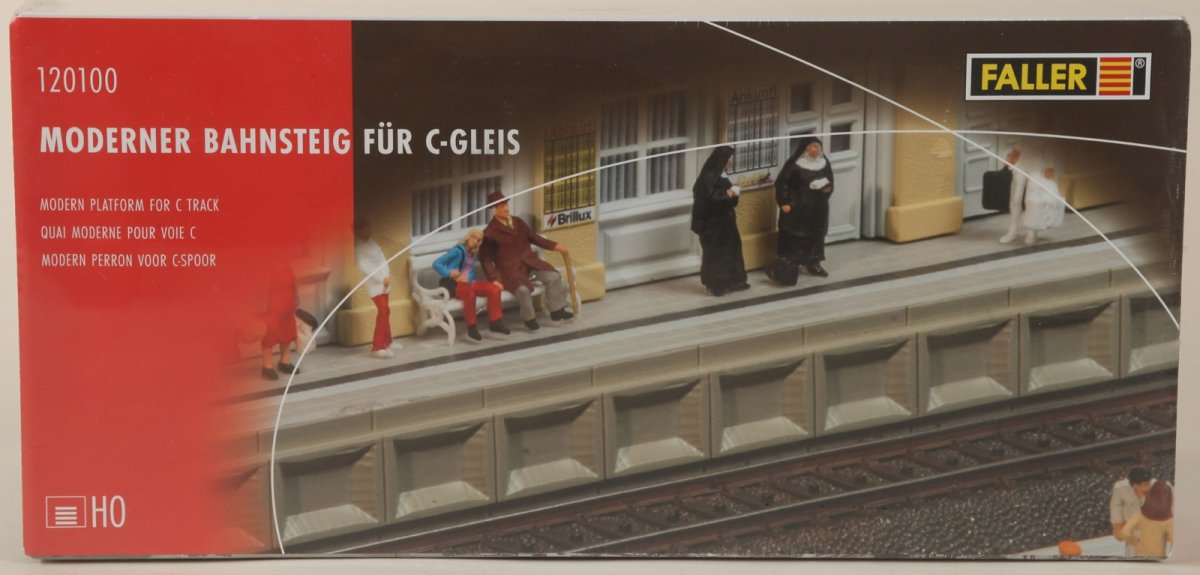 Faller 120100 Moderner Bahnsteig für C-Gleis, 37,00