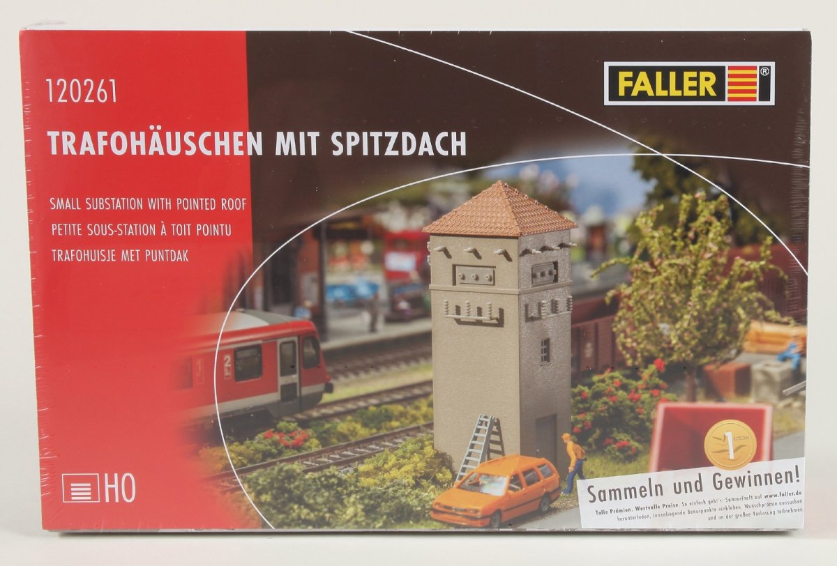 Faller 120261 Trafohäuschen mit Spitzdach, 20,00
