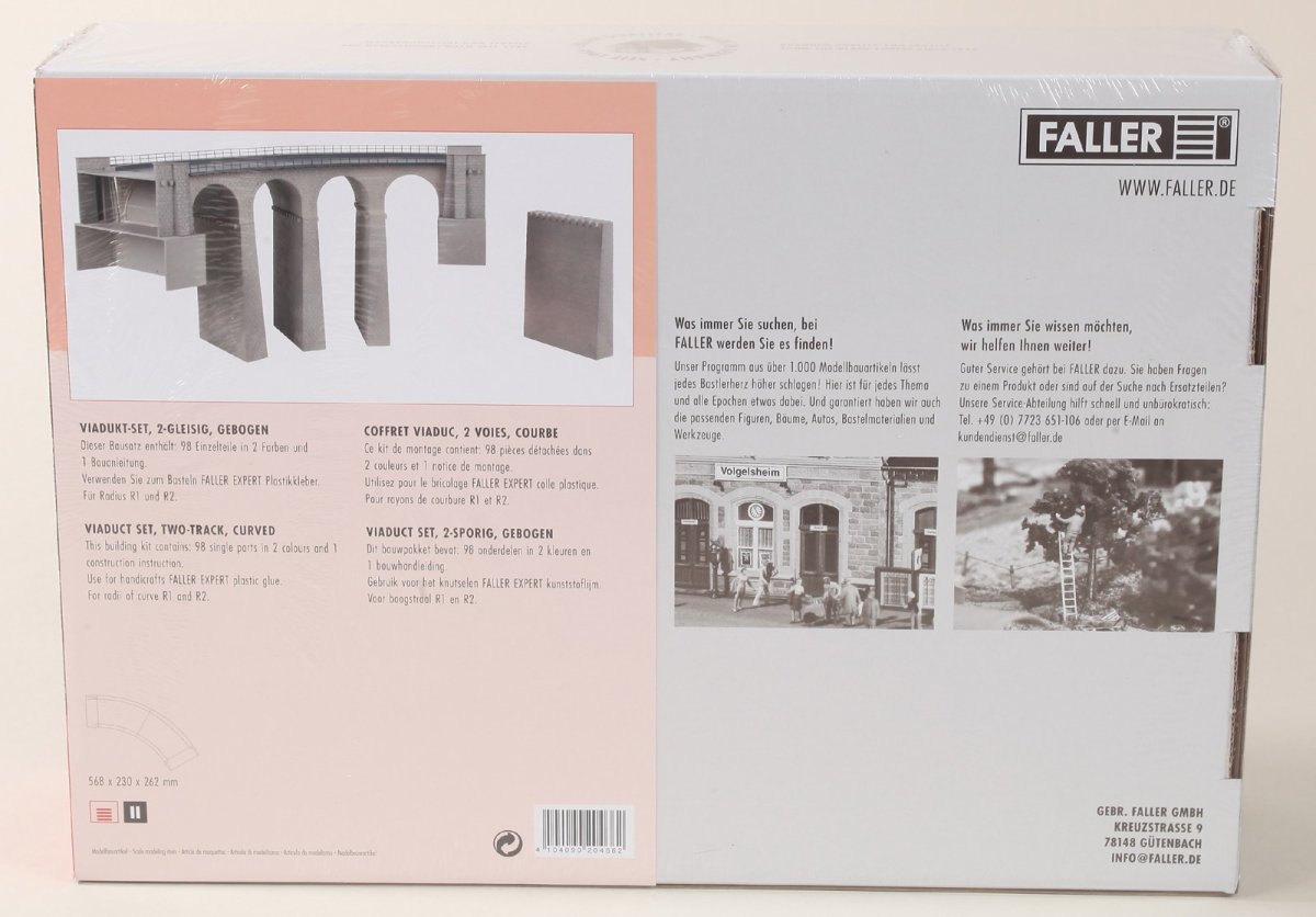 Faller 120466 Viadukt-Set, 2-gleisig, gebogen, 70,00