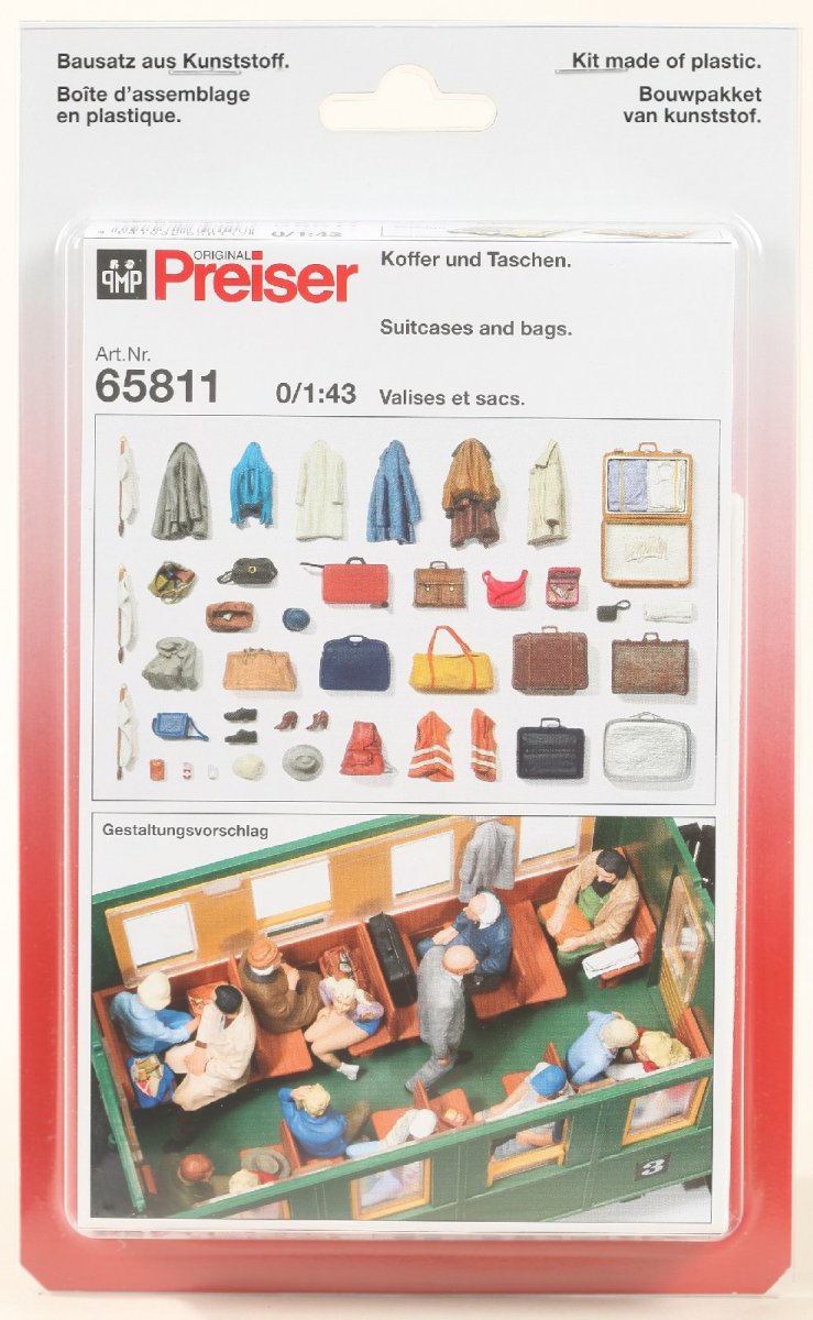 Preiser 65811 Koffer und Taschen. Bausatz, 17,40
