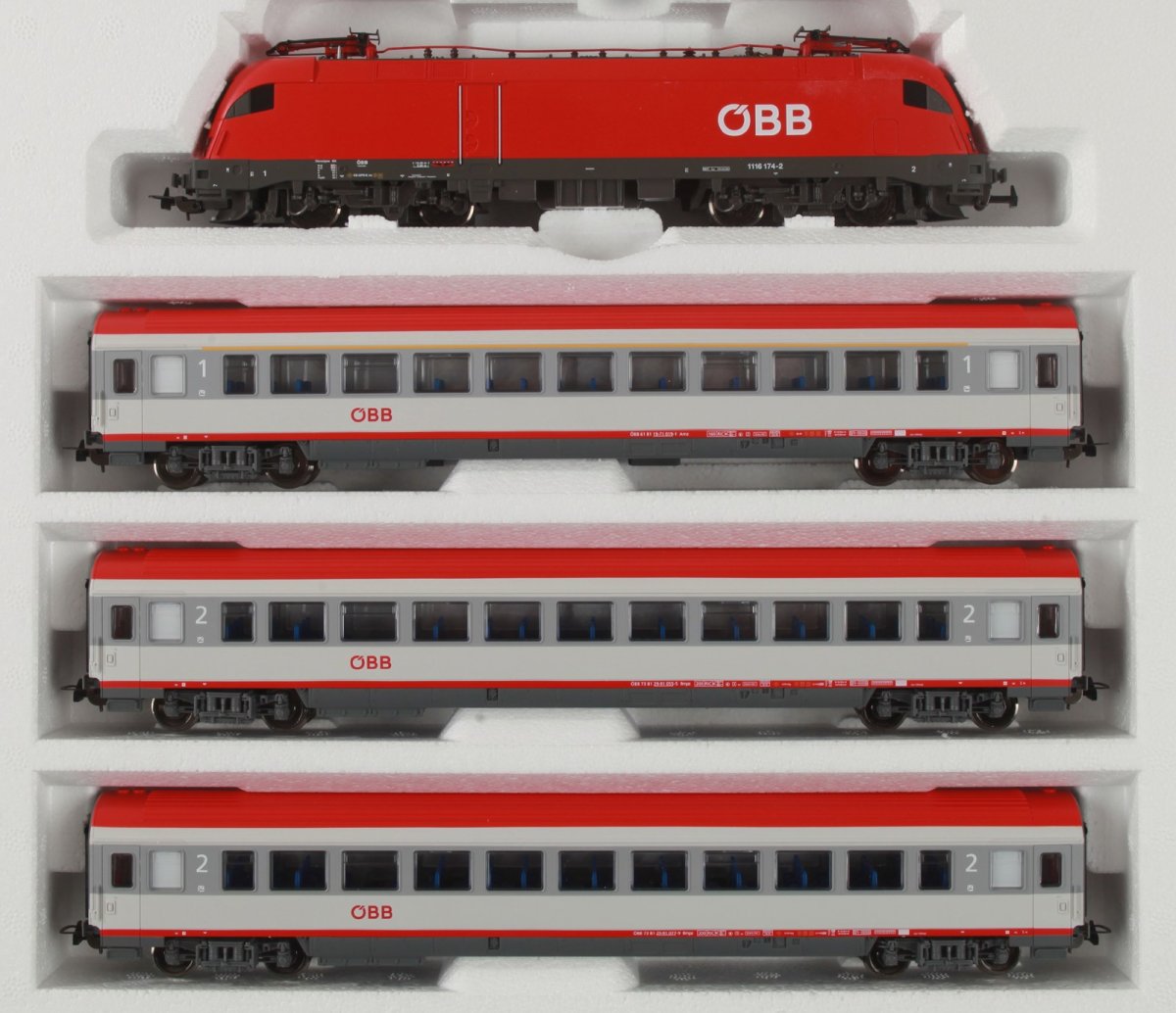 PIKO 97947 Startset Personenzug Taurus ÖBB + 3 IC Perswg. A-Gleis & B ...