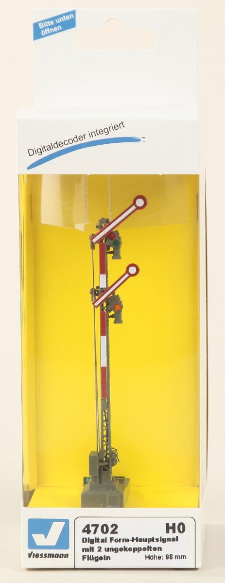 Viessmann 4702 H0 Digital Form-Hauptsignal mit 2 ungekoppeltenFlügeln ...