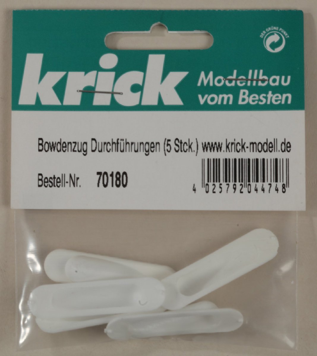 Krick 70180 Bowdenzug Durchführungen (5 Stck.), 1,90