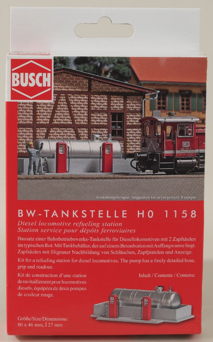 Busch 1158 BW-Tankstelle H0, 18,50