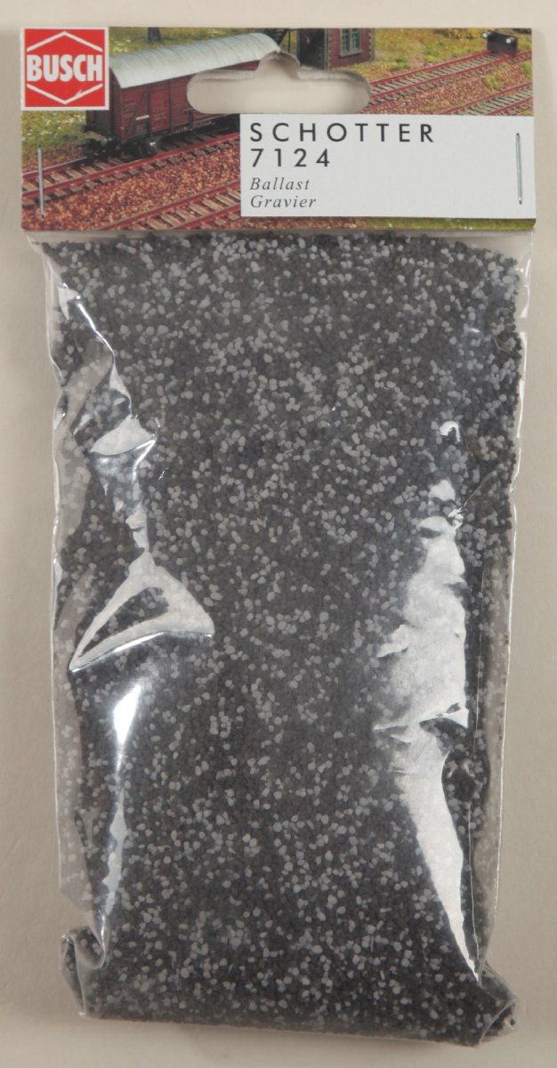 Busch 7124 Schotter schwarz/grau, 2,50