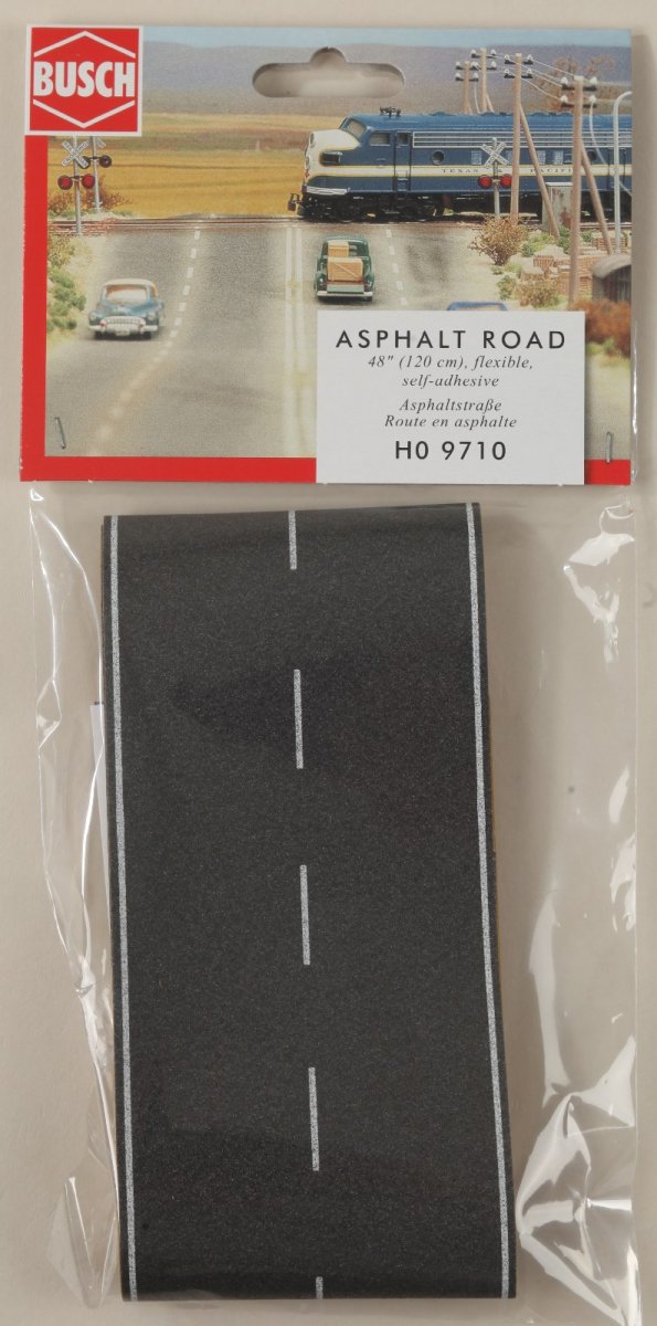 Model Scenery Busch HO Scale Asphalt Road Markings - 48 Piece Scenery ...